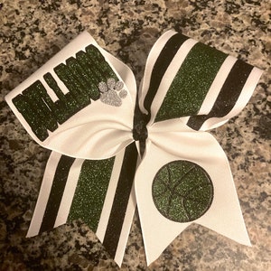 Basketball Cheer Bow, Custom Bows for Basketball Cheer, Gameday Cheer ...