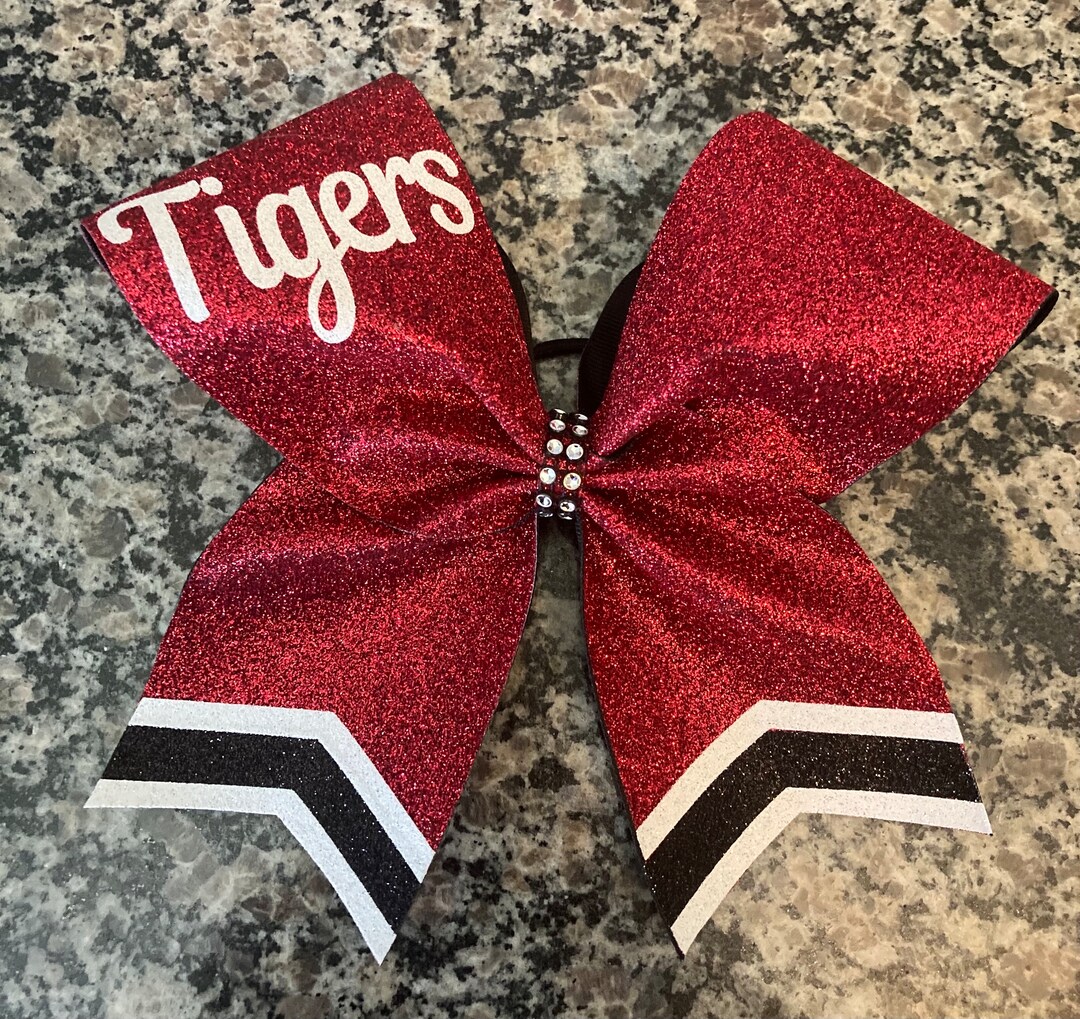 Glitter Cheer Bow in Your Team Colors/ Custom Competition Cheer Bows ...