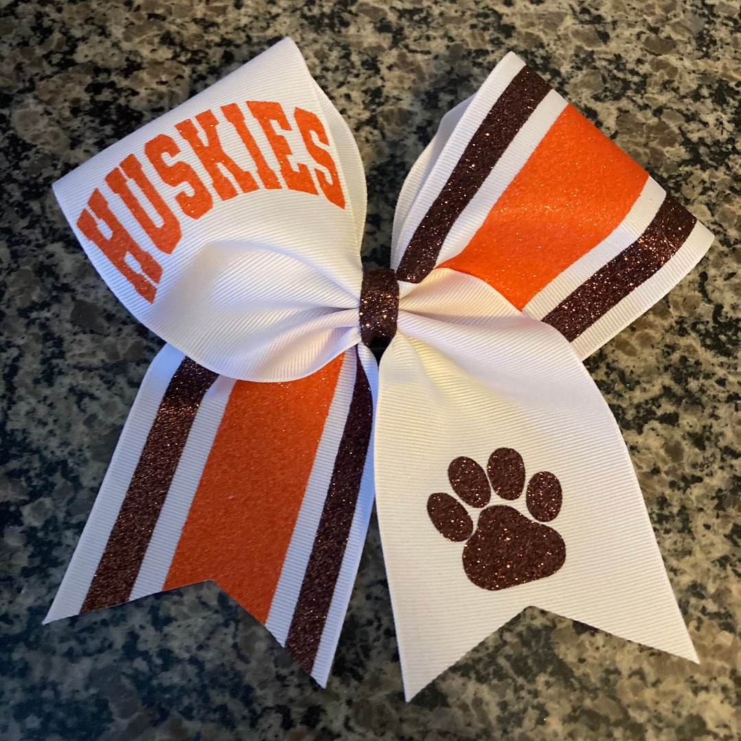 Cheer Bow With Paw, Recreation Cheer Bow, Bows for Squad. Great Gameday ...