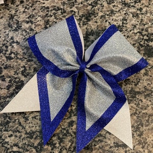 Royal Blue Bows, Dance Bows, Cheer Bows, Triangle Corner Cheer Bow ...