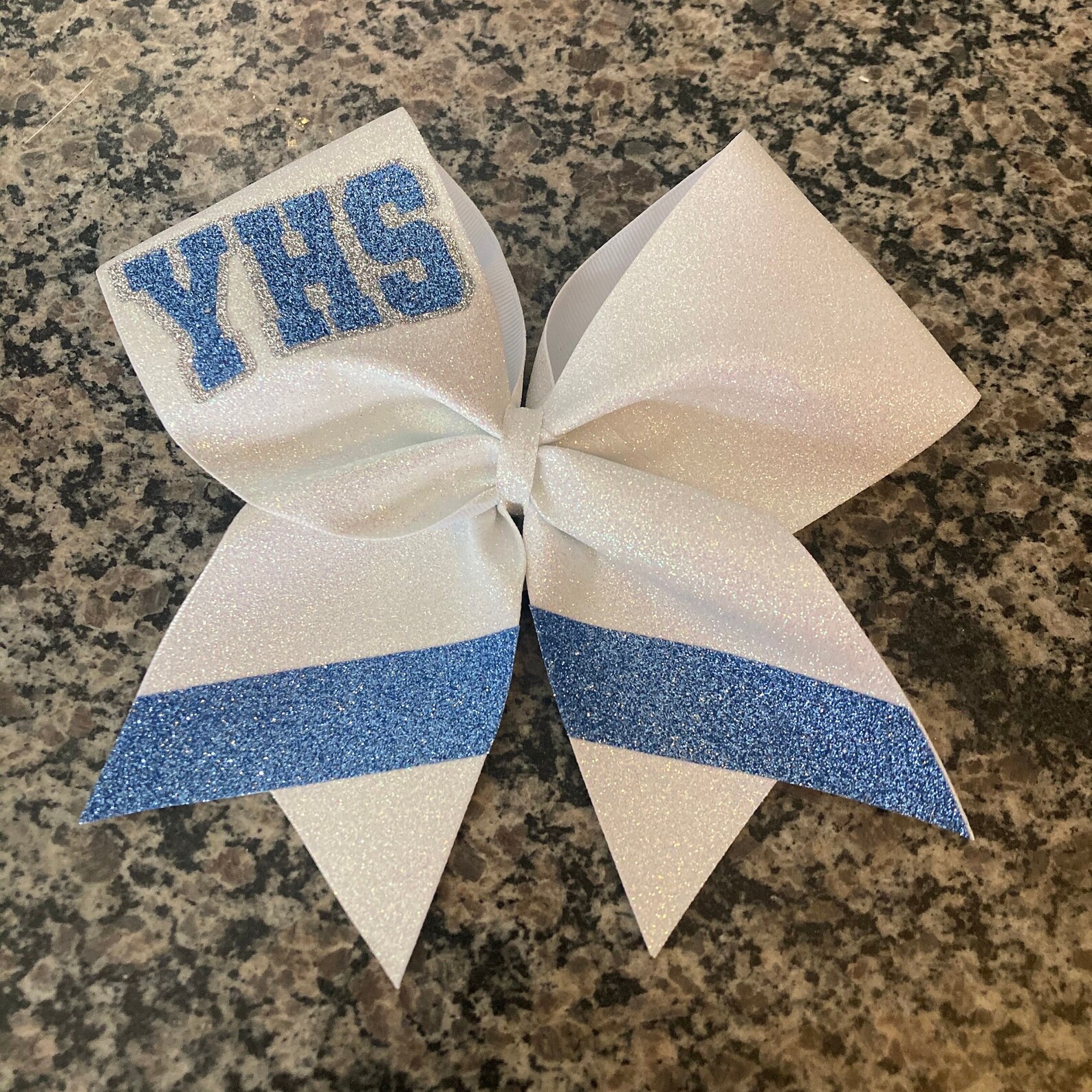 Cheer Bow With Colored Triangle Corners and Angled Stripe. Great ...