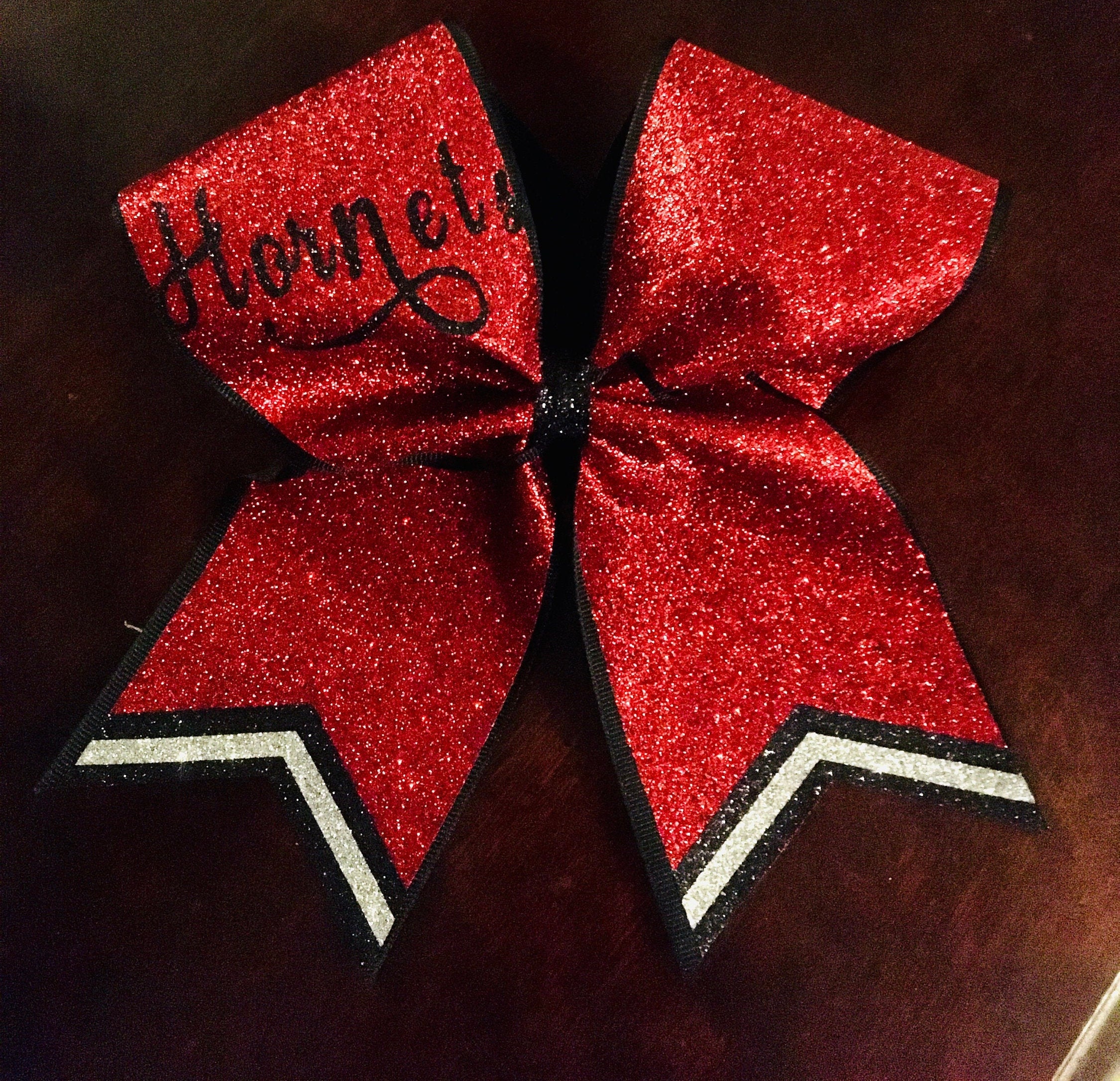 Captain cheer bow. Any text on bow. Great football cheer bow | Etsy