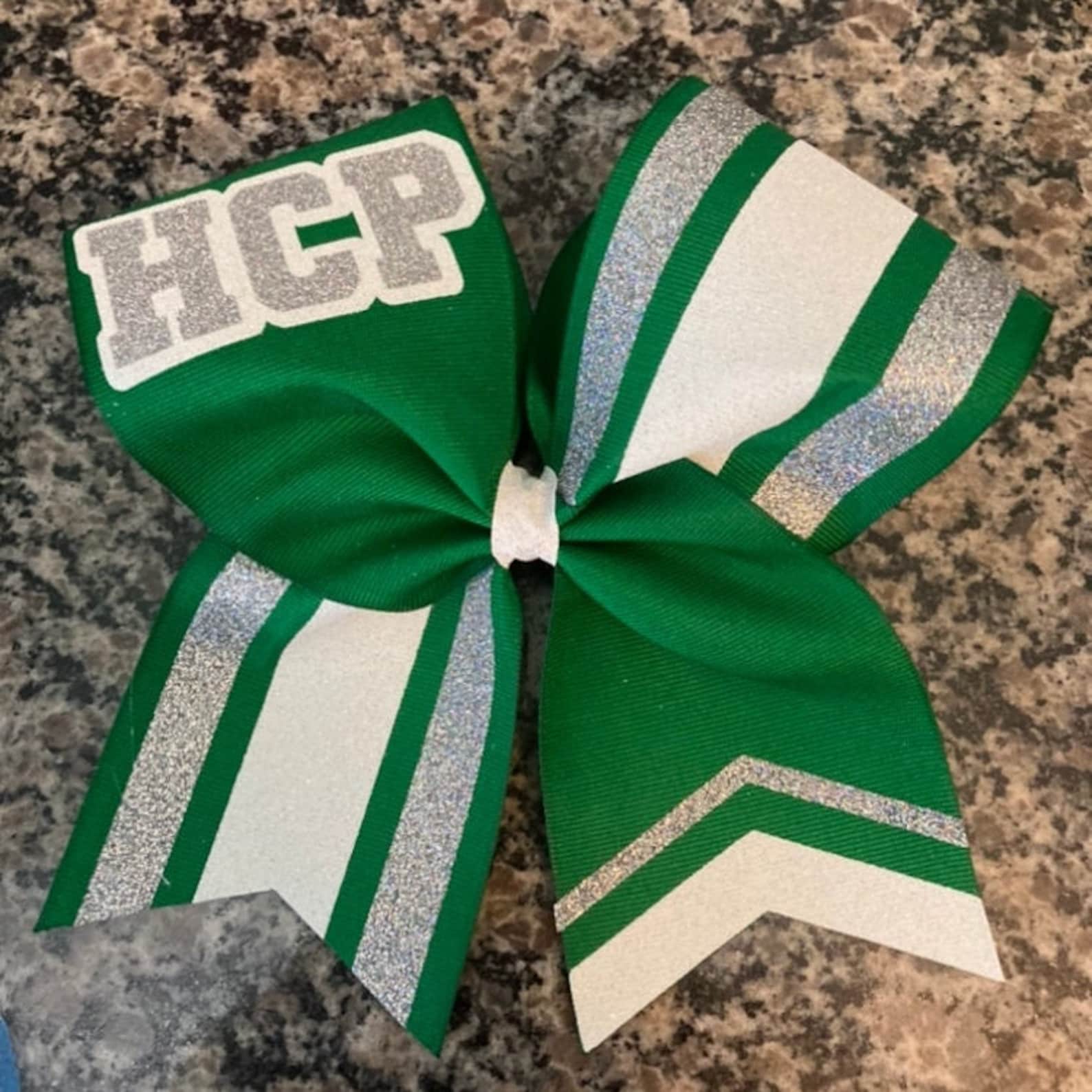 Cheer Bow With Chevron Tail and Stripes/ Great Gameday Cheer Bow, Rec ...