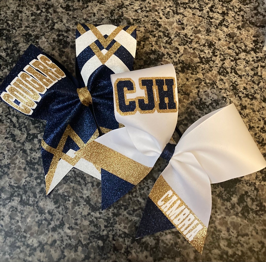 Custom Cheer Bow Bundle for Sideline and Comp Cheer/ 2 Cheer Bows ...