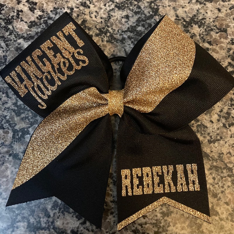 Gold Cheer Bow - Etsy