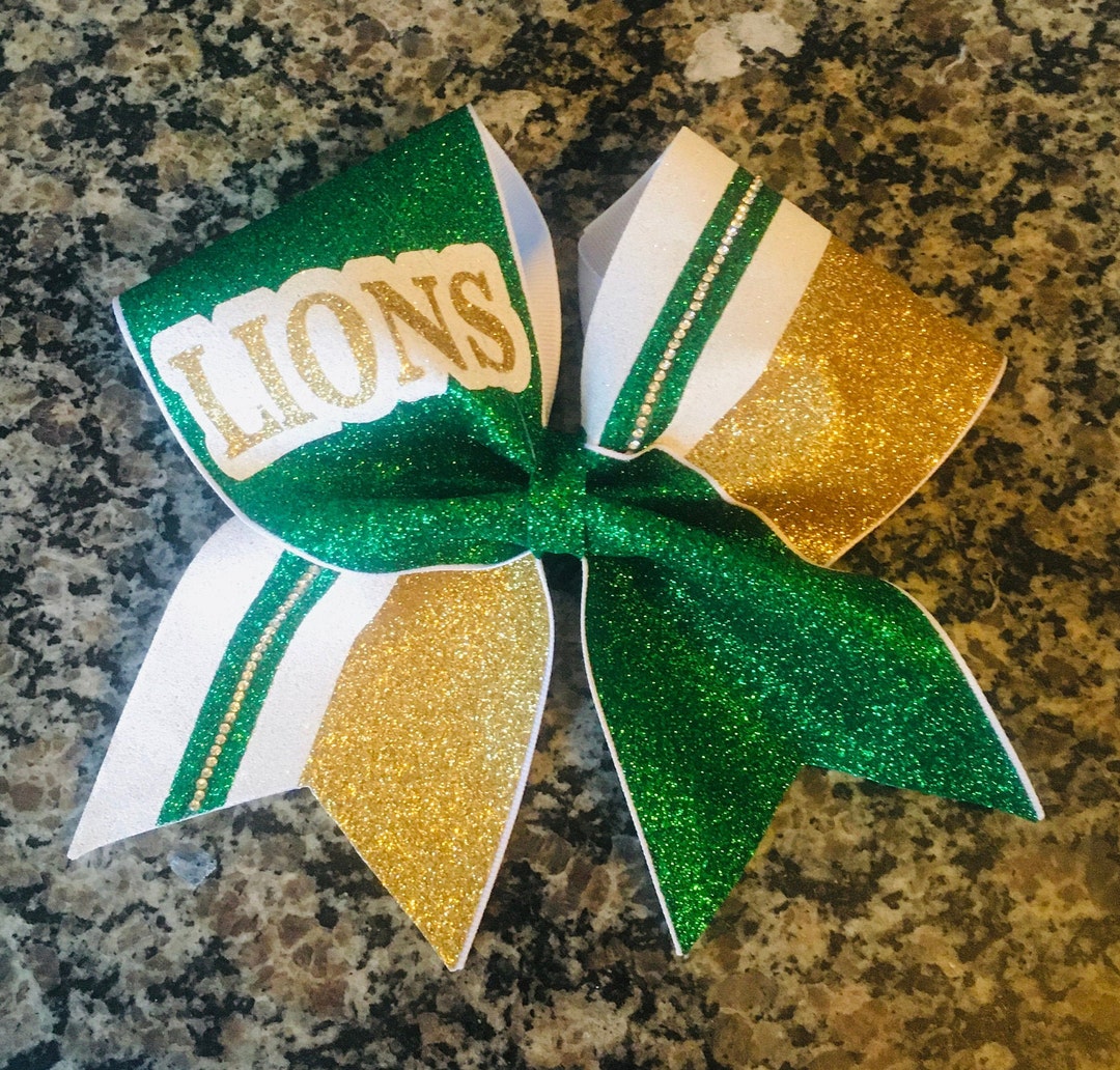 Custom Cheer Bows, Dance Bow, Gameday or Competition Bows, Gold Bows ...