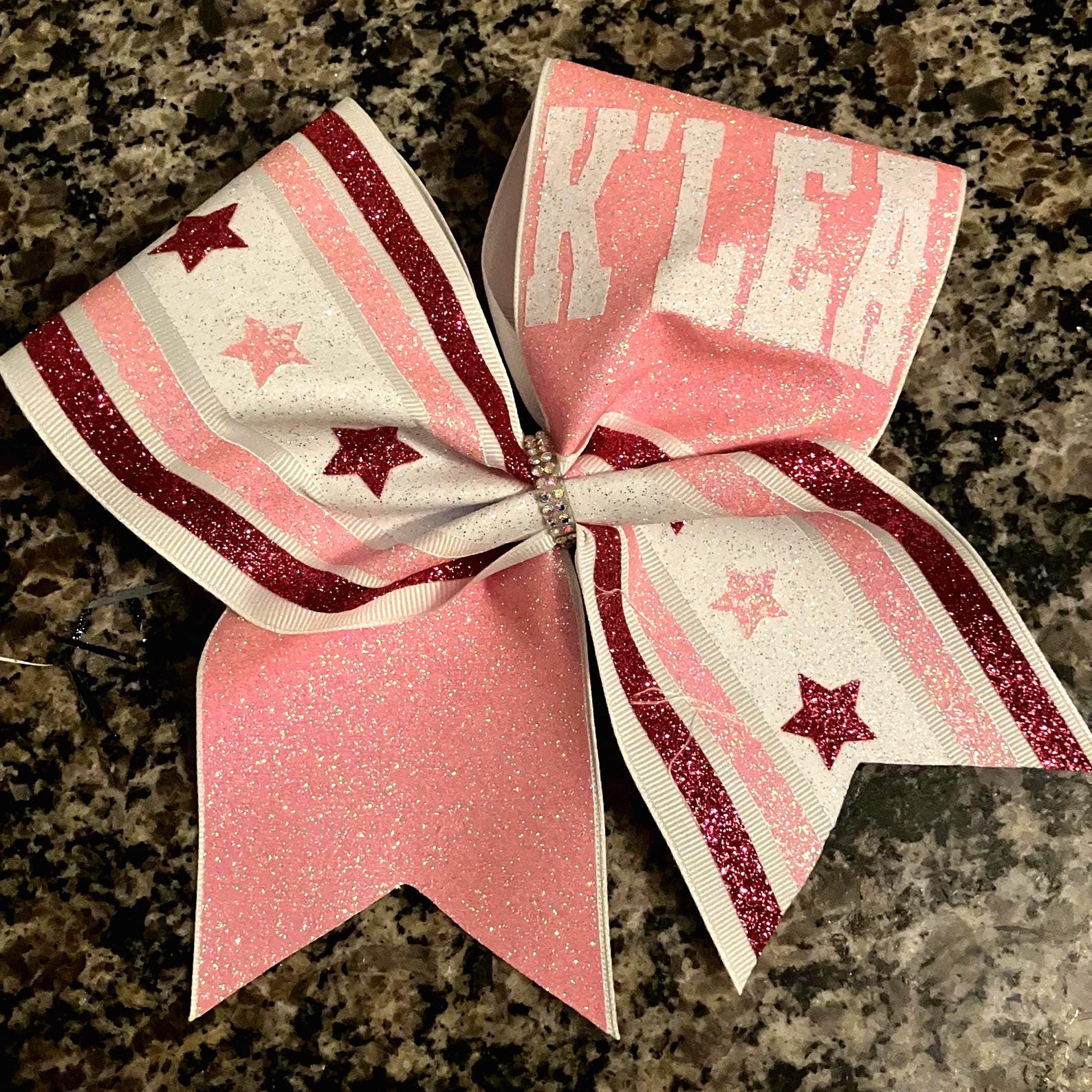 Yellow Gold Cheer Bow. Glitter Cheer Bow, Comp Cheer Bow, Sideline ...