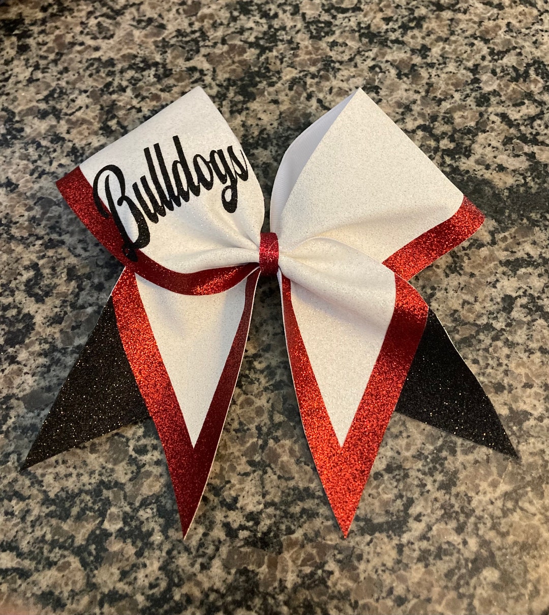 Glitter Cheer Bow and Dance Bow Made in Your Personalized Team Colors ...