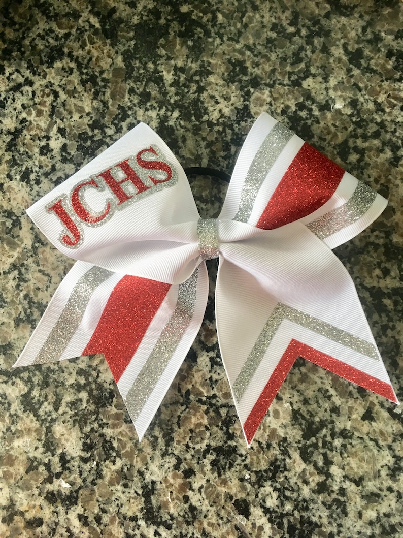 Team cheer bow Your team colors on bow Great sideline | Etsy