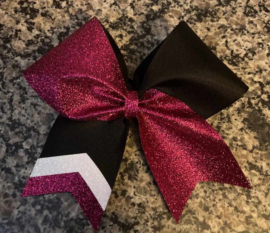 Cheer Bow With Chevron Tails, Great Tryout Cheer Bow, Dance Bow ...