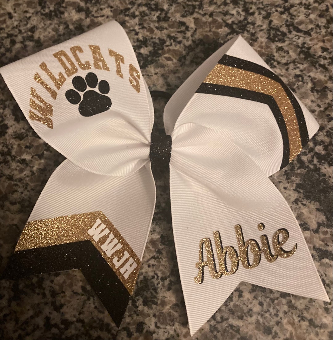 Paw Cheer Bow/ Custom Cheerleading Bows in Your Team Colors/ Bulk Team ...