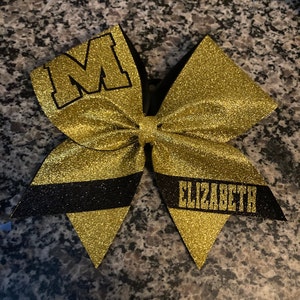 Cheer Bow With Colored Triangle Corners and Angled Stripe. Great ...