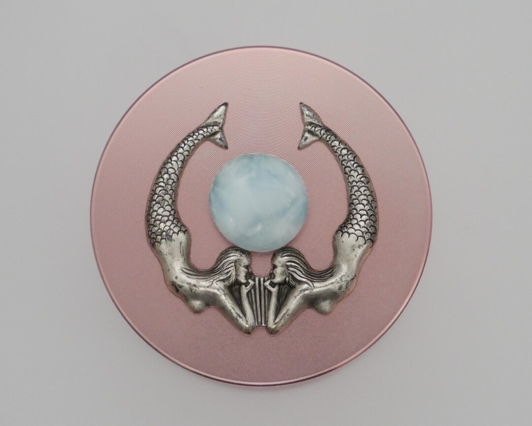 Mermaids With Larimar Gemstone - SMALL-MEDIUM 50mm (2 Inch) 4 Part Pink ...