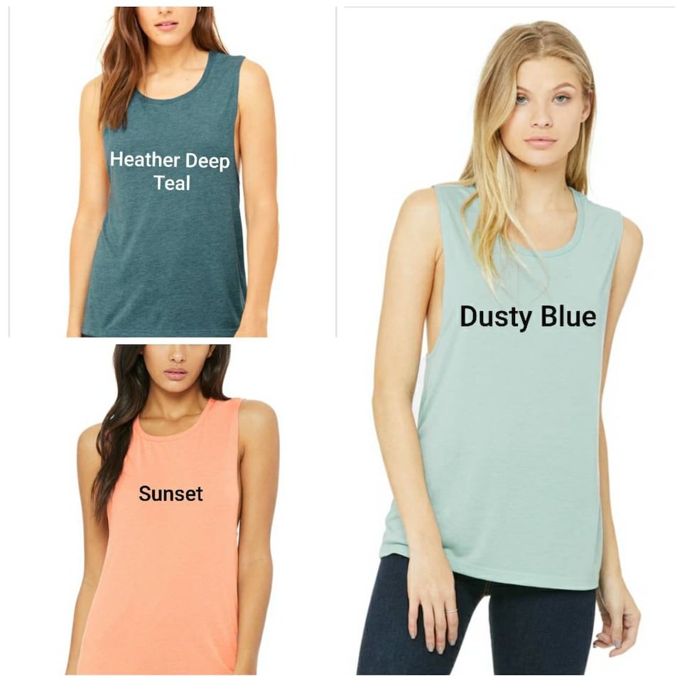 Running tank top| Flowy muscle tank| Women's Workout tank| Exercise top ...