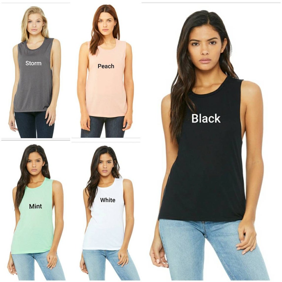 Running tank top| Flowy muscle tank| Women's Workout tank| Exercise top ...