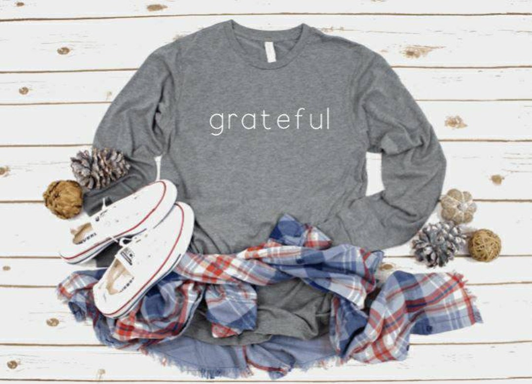 Grateful Tshirt Long Sleeve Tshirt Women Women's Graphic Tee Fall ...