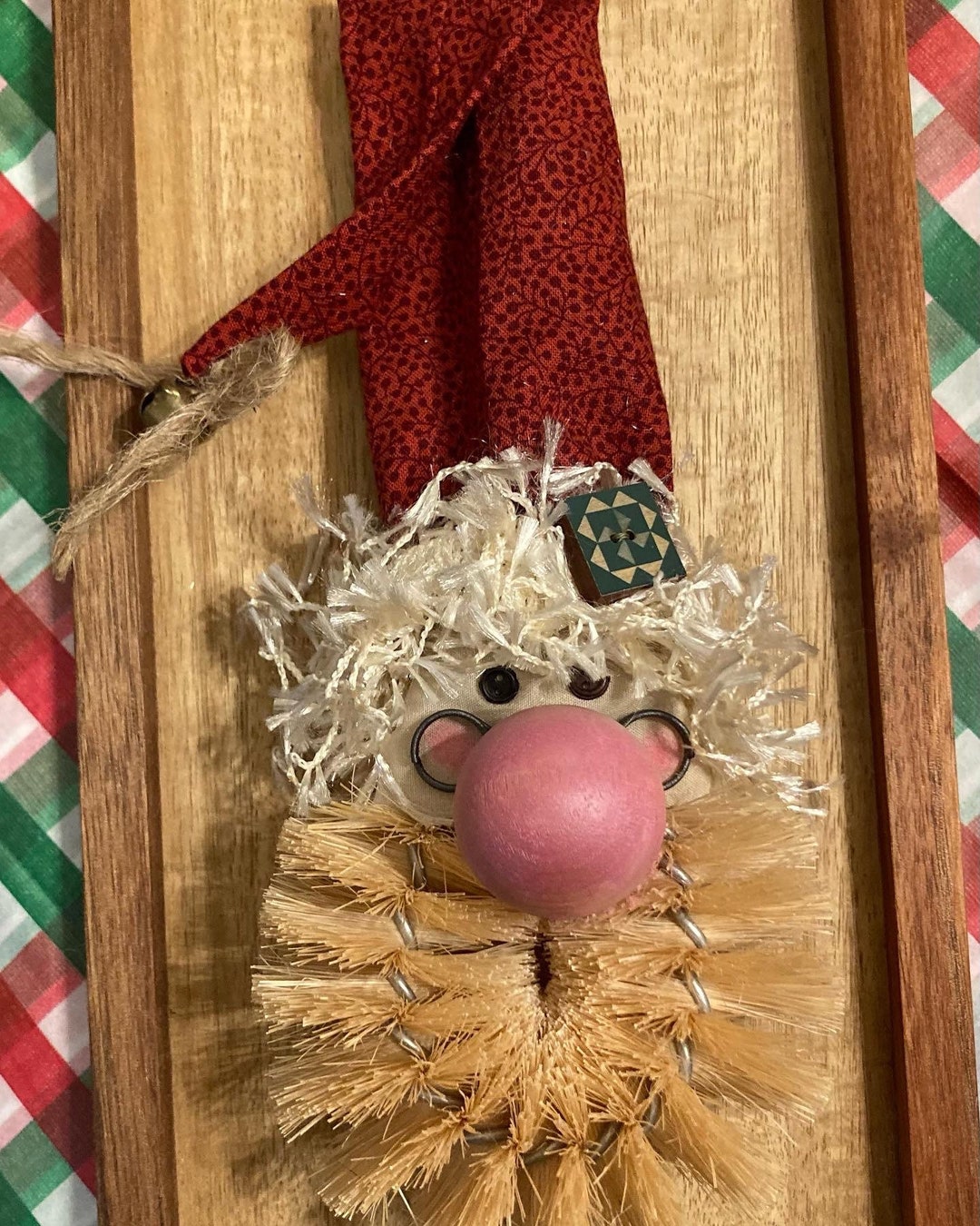Scrub Brush Santa - Etsy