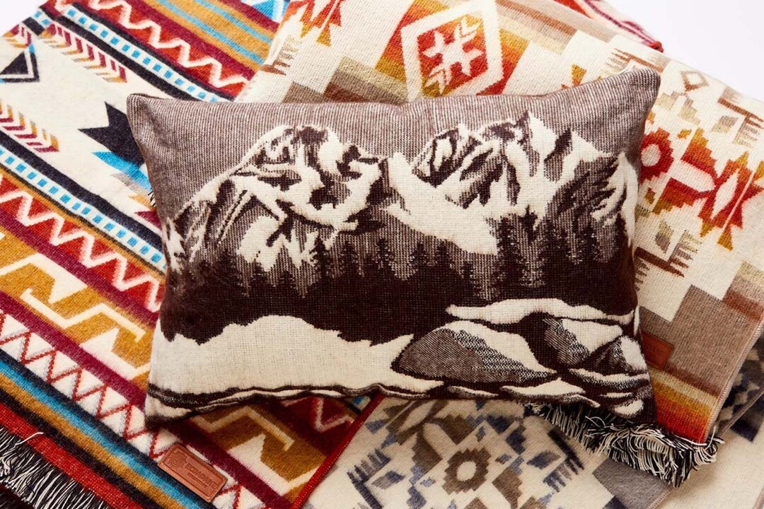 The Peak Lumbar Pillow | Mountain Lodge Decor - Artisan Woven Pillow ...
