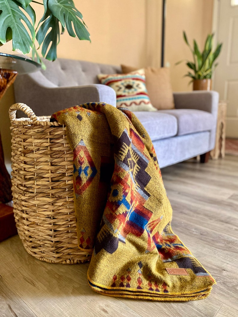 Indian Style Heritage Blanket | Native American Design | Southwest Camp ...