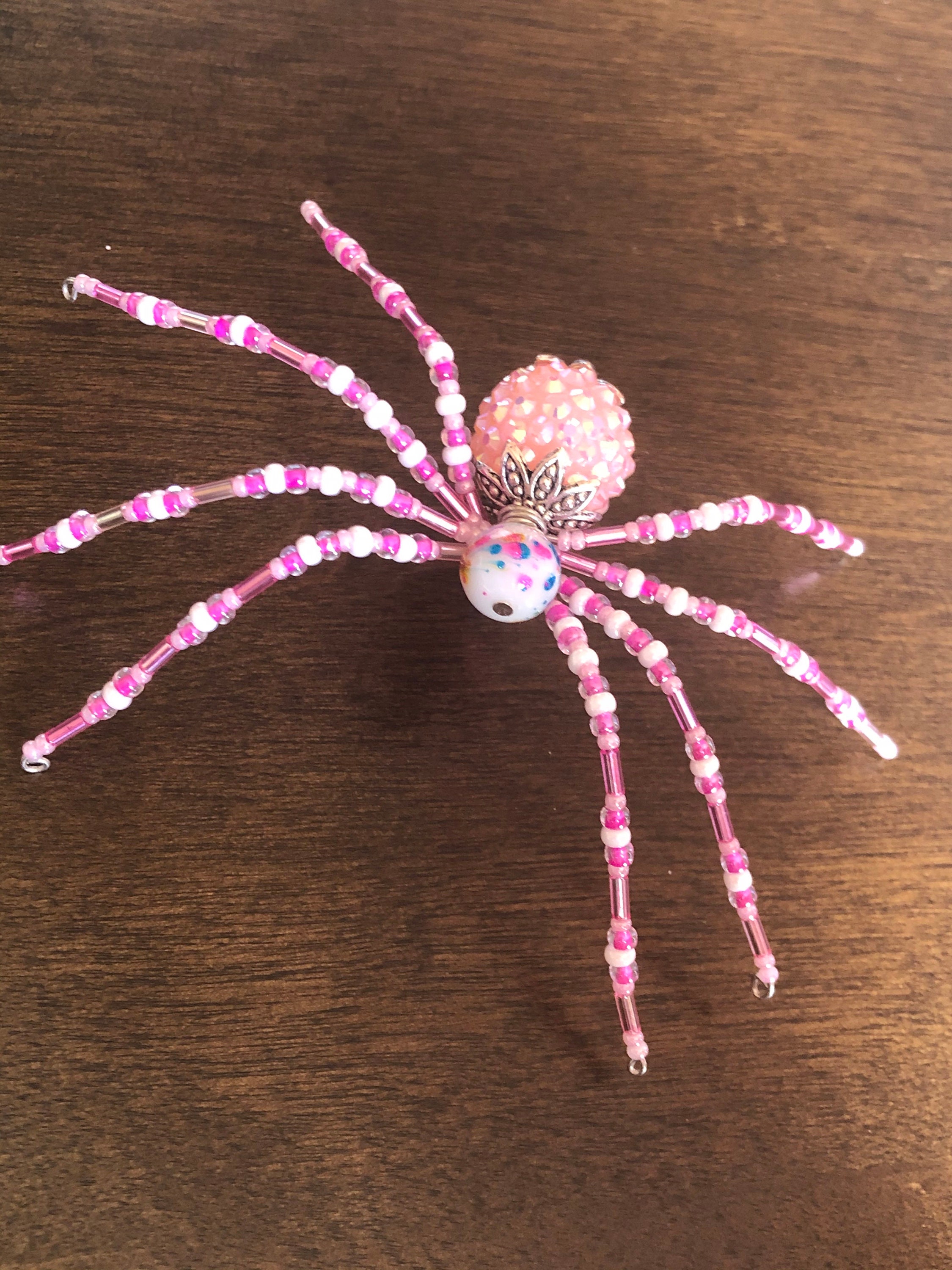 Pink Crystal Spider - Etsy