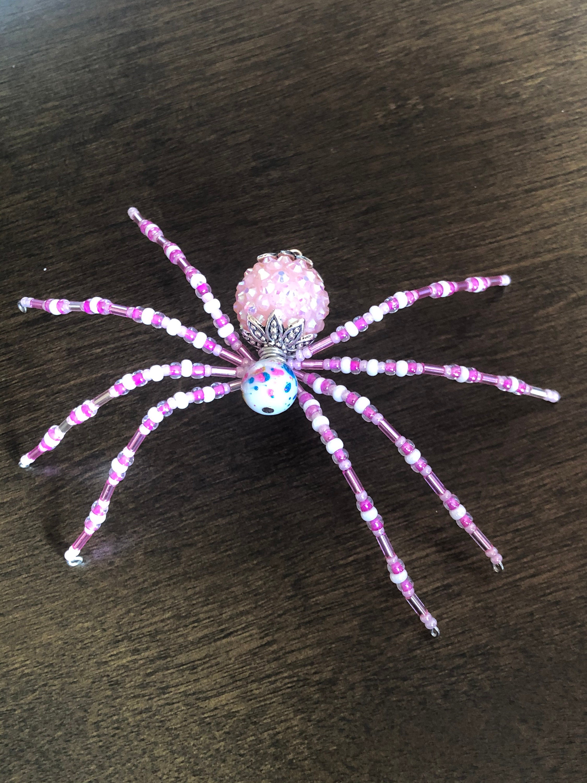 Pink Crystal Spider - Etsy