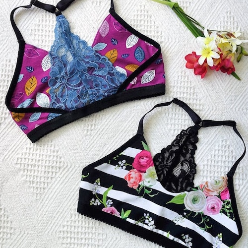 Lace Back Training Bralette PDF Sewing Pattern Training Bra - Etsy