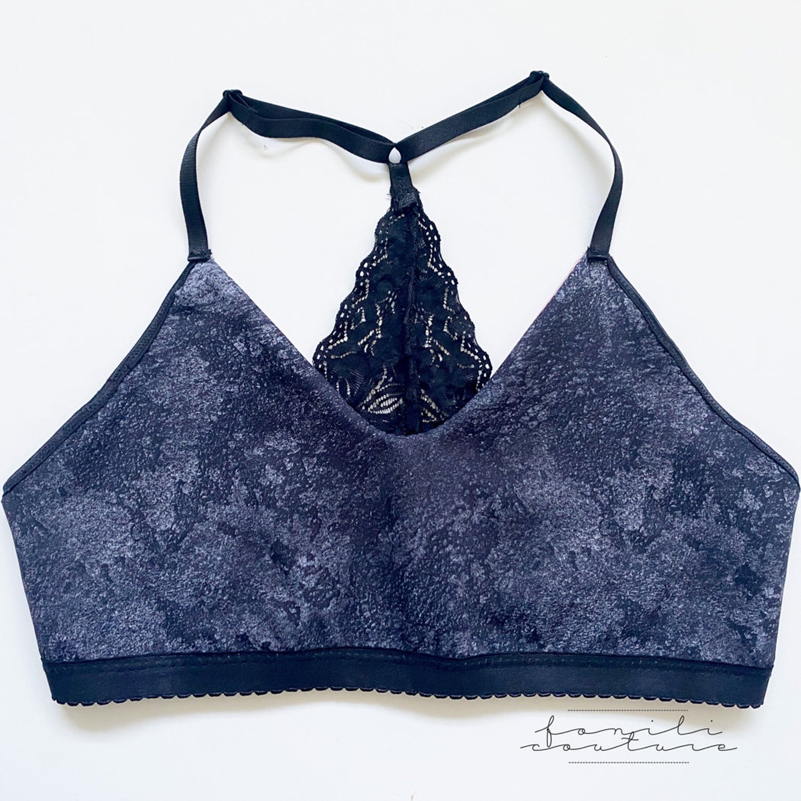 Lace Back Training Bralette PDF Sewing Pattern, Training Bra for Tween ...