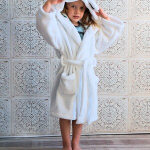 Kid's Hooded Bathrobe With Animal Ears PDF Pattern, Children's ...