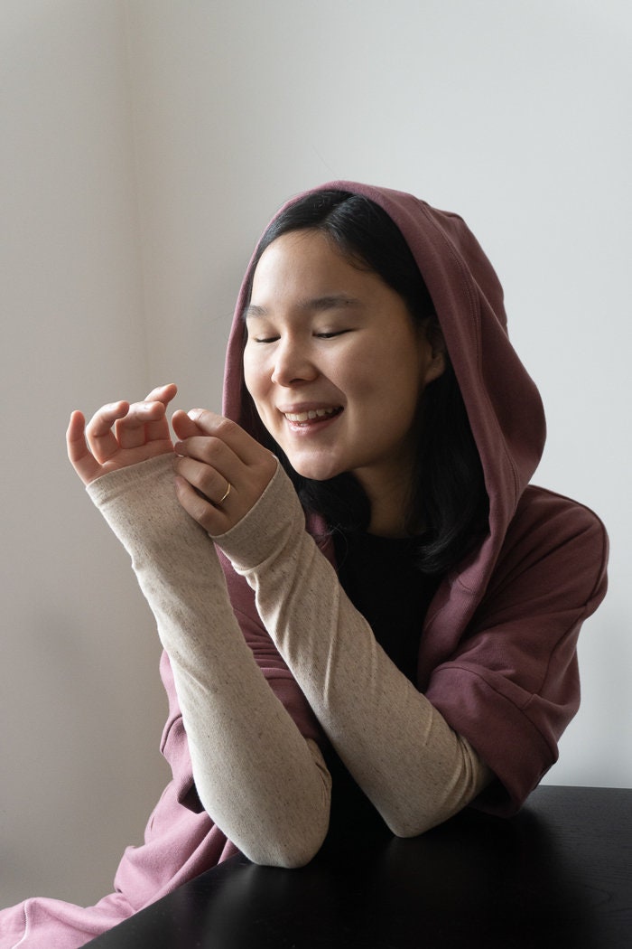 Faux Thumbhole Cuff Sleeves, PDF Sewing Pattern , Elbow Length Sleeves ...