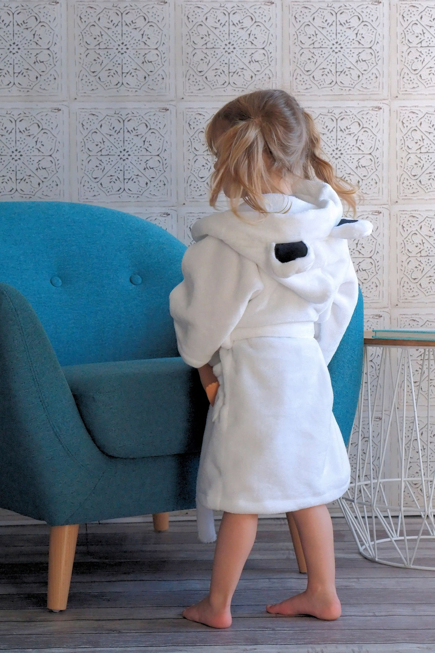 Kid's Hooded Bathrobe With Animal Ears PDF Pattern, Children's ...