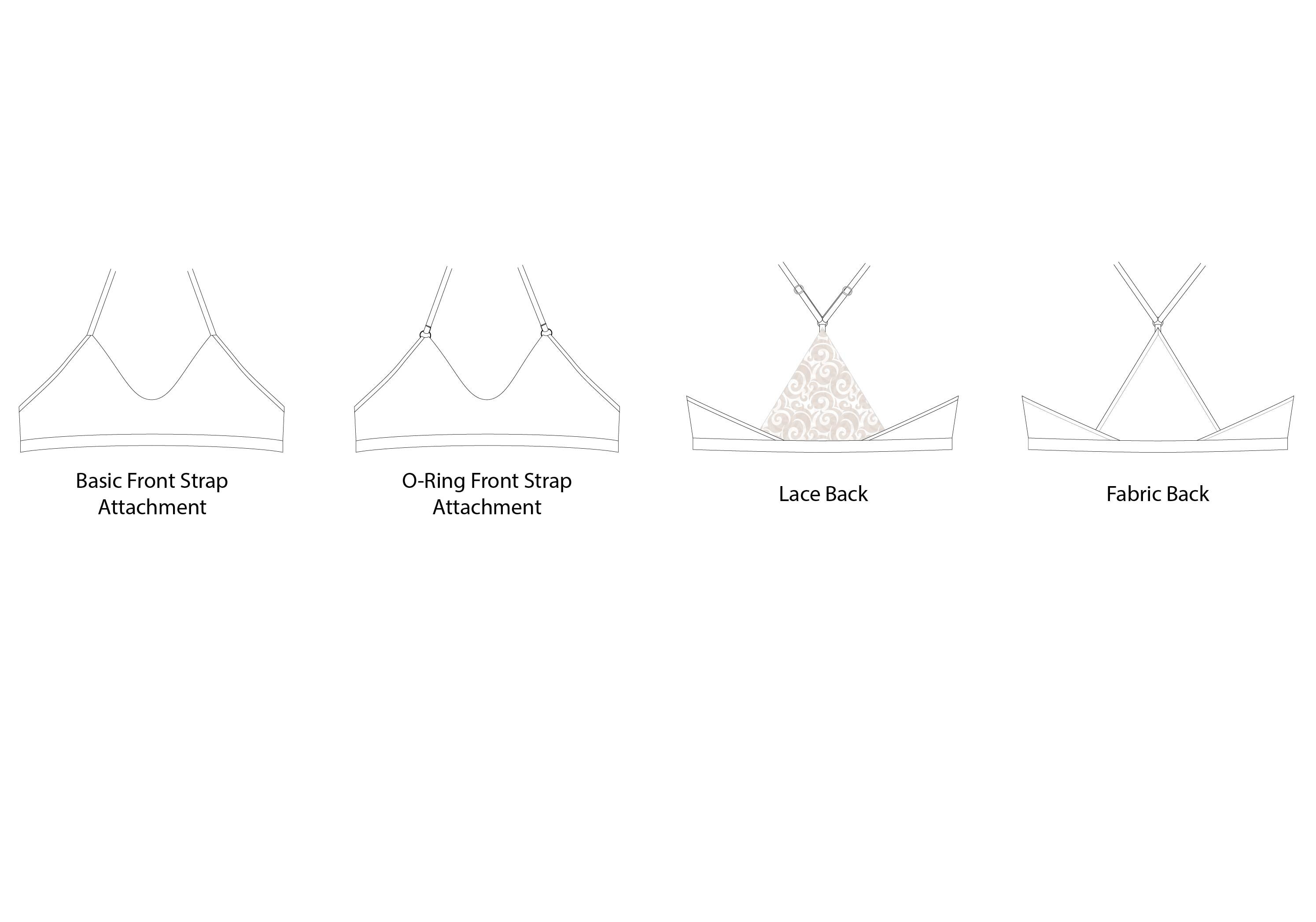 Lace Back Training Bralette PDF Sewing Pattern Training Bra - Etsy