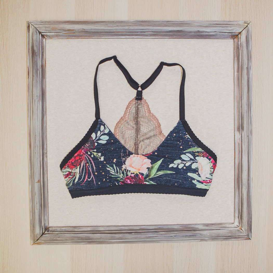 Lace Back Training Bralette PDF Sewing Pattern, Training Bra for Tween ...