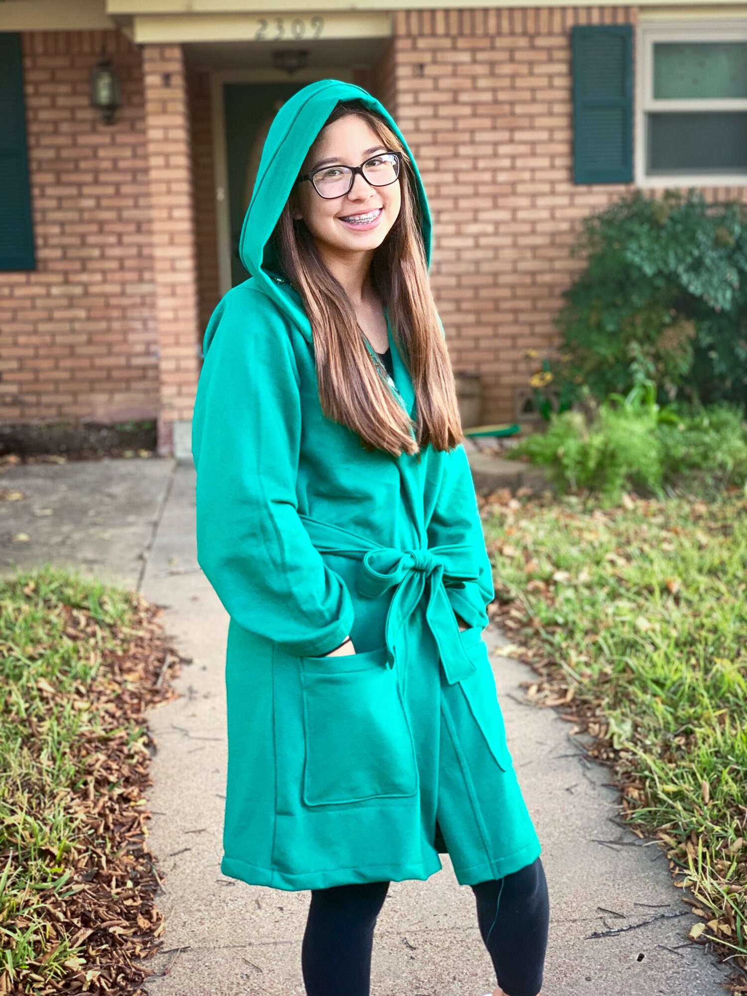 Hooded Bathrobe PDF Sewing Pattern Fleece/jersey/waffle Knit - Etsy