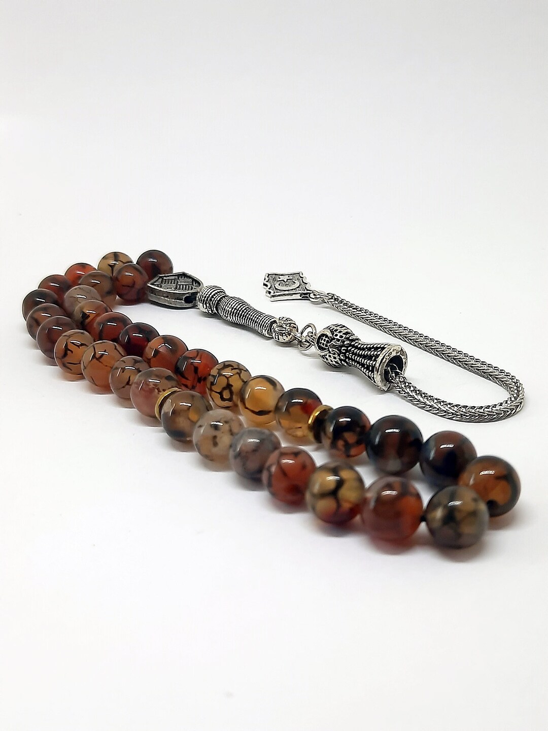 Turkish Flag Figured Prayer Beads-turkish Flag Tesbih-turk Bayrak ...