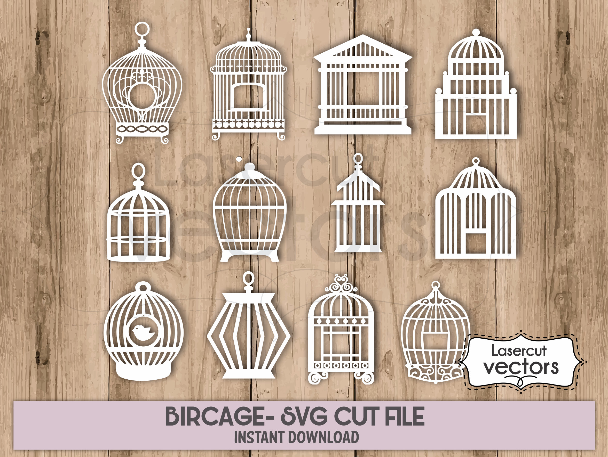 Bird cage svg birdcage svg birdcage invitation template | Etsy