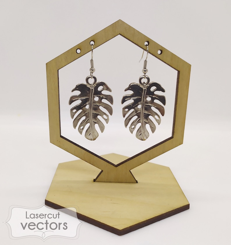 2 Honeycomb Earring Display SVG File Stud Holder DXF Jewelry - Etsy UK