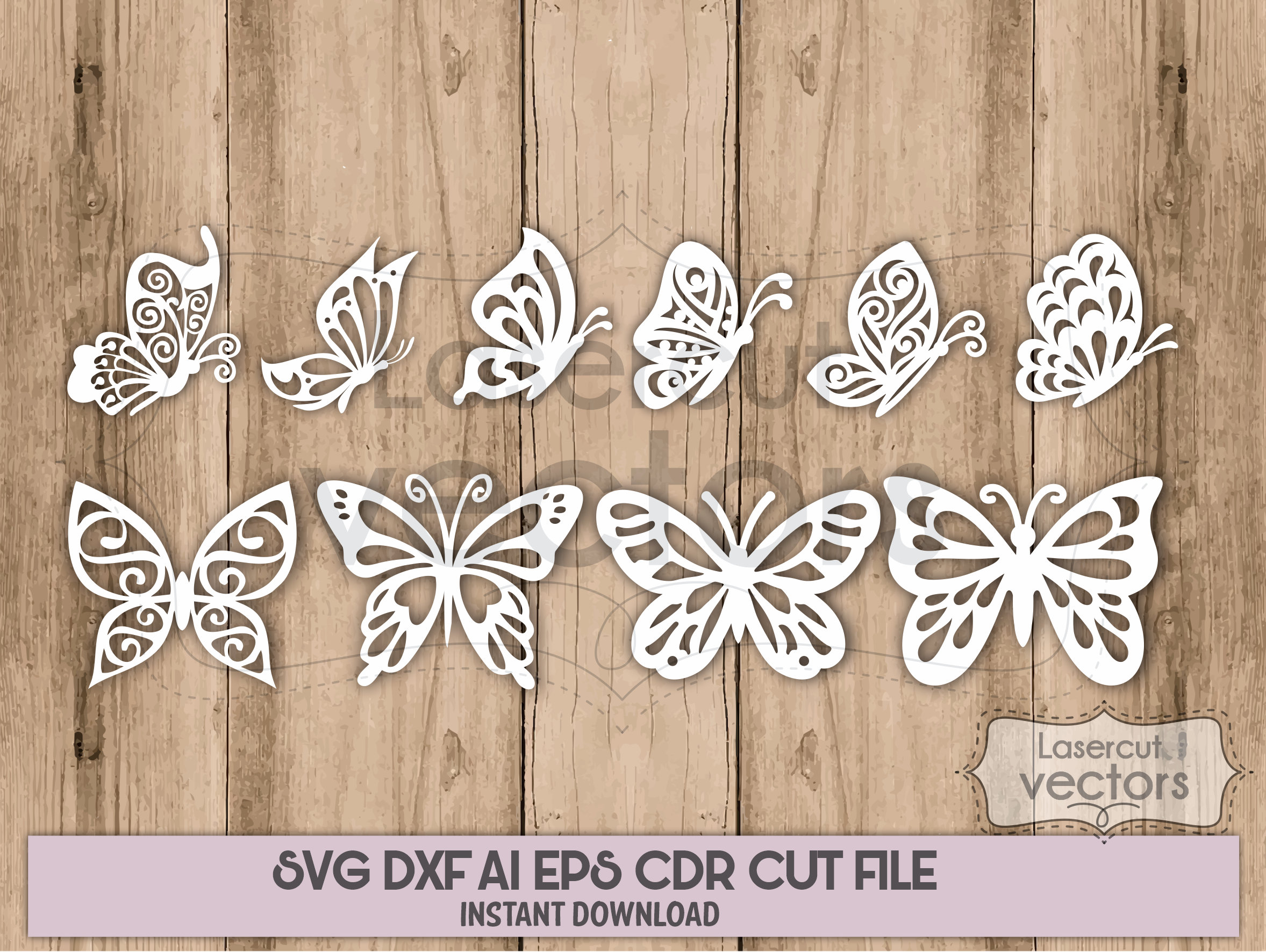 Butterfly Cut Out Art