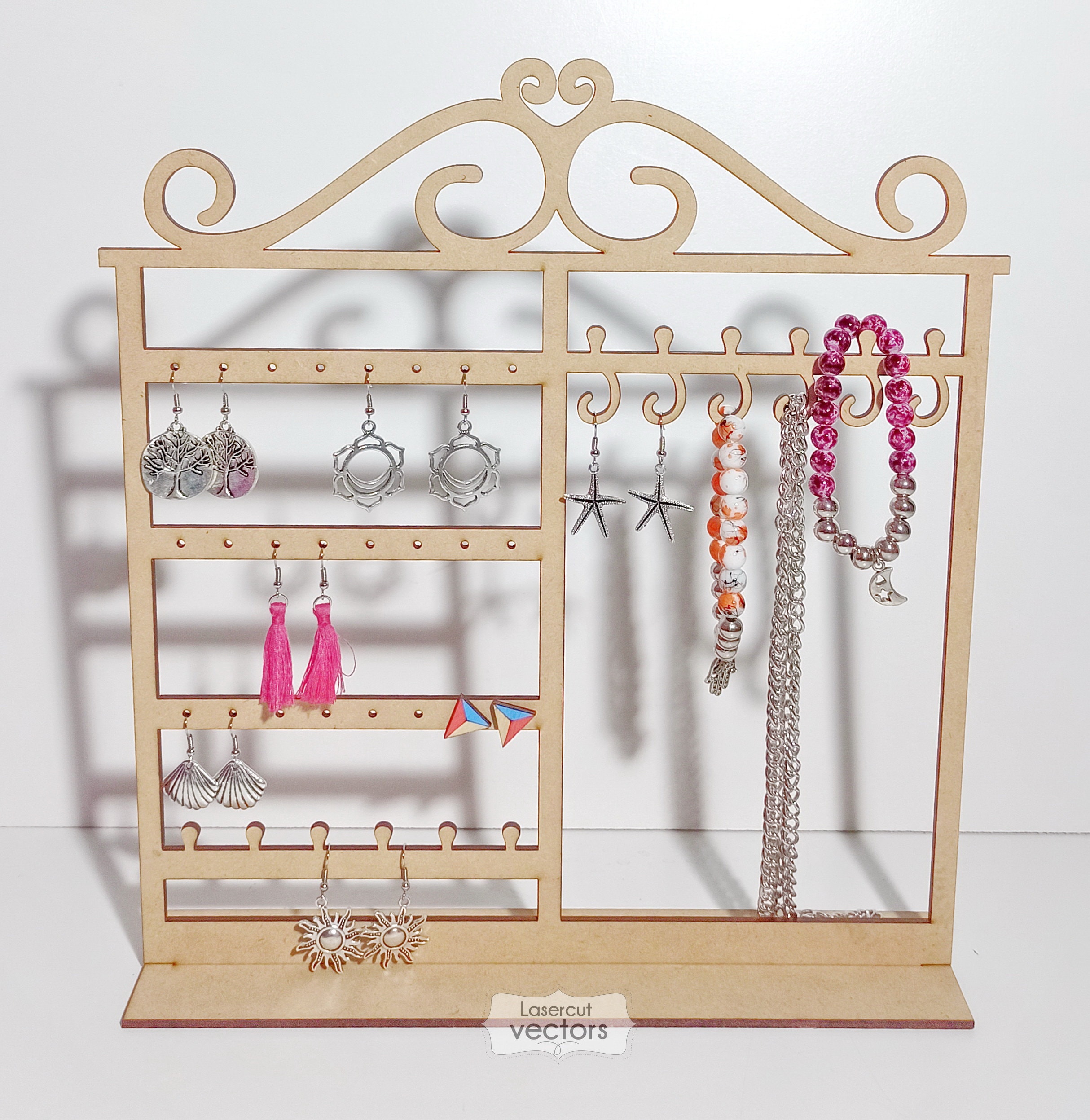 Earring Display SVG File Stud Holder Dxf Jewelry Organizer - Etsy