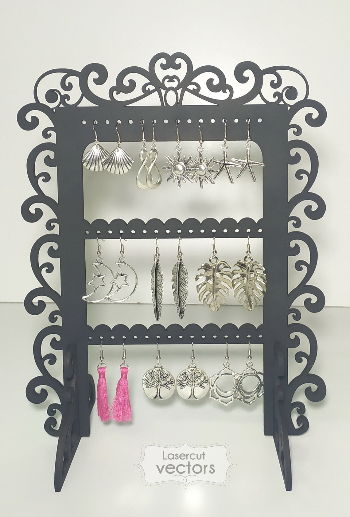 Earring Display SVG File 3 Sizes Stud Holder PDF Jewelry - Etsy