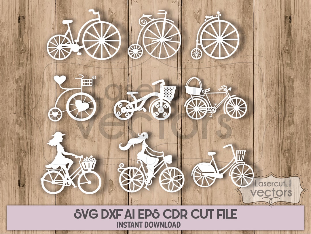Bicycle SVG Bundle, Bicycle SVG, Bicycle Clipart, Bicycle Cut Files for ...
