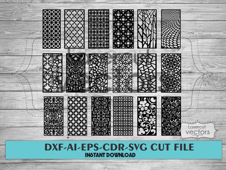 36 Pattern Screen Svg Decorative Geometric Panel Svg Room | Etsy