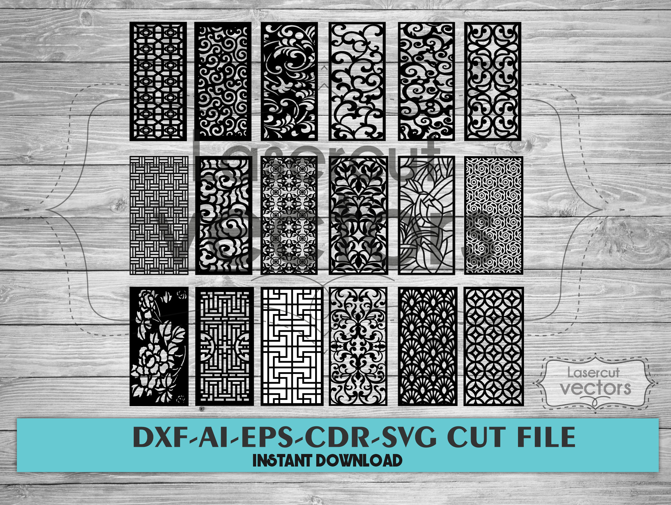 36 Pattern Screen Svg Decorative Geometric Panel Svg Room - Etsy