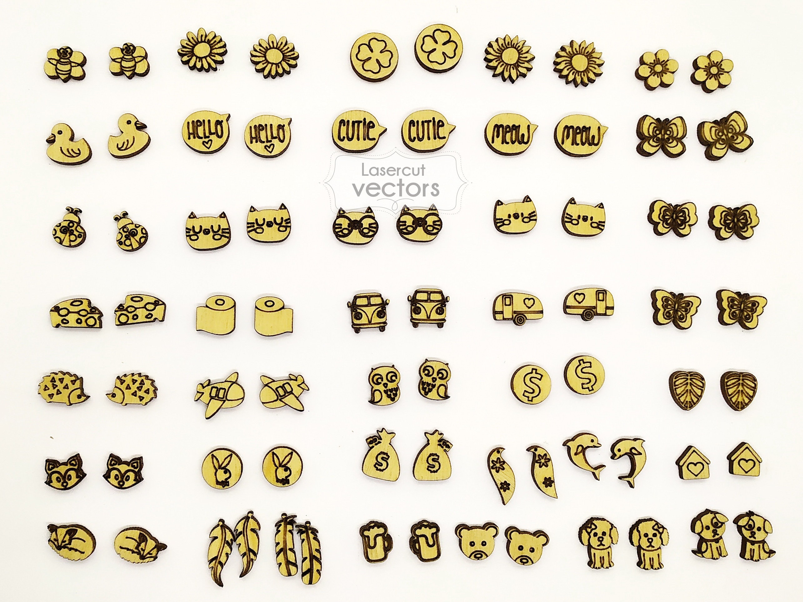 100 Designs Bundle Stud Earring SVG VOL 2 Stud Earrings SVG - Etsy