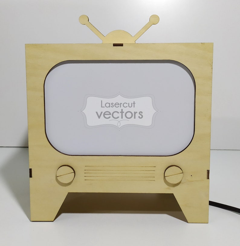 TV Lamp Laser Cut File, CNC Plasma Wood Lamp Plans (digital Download ...
