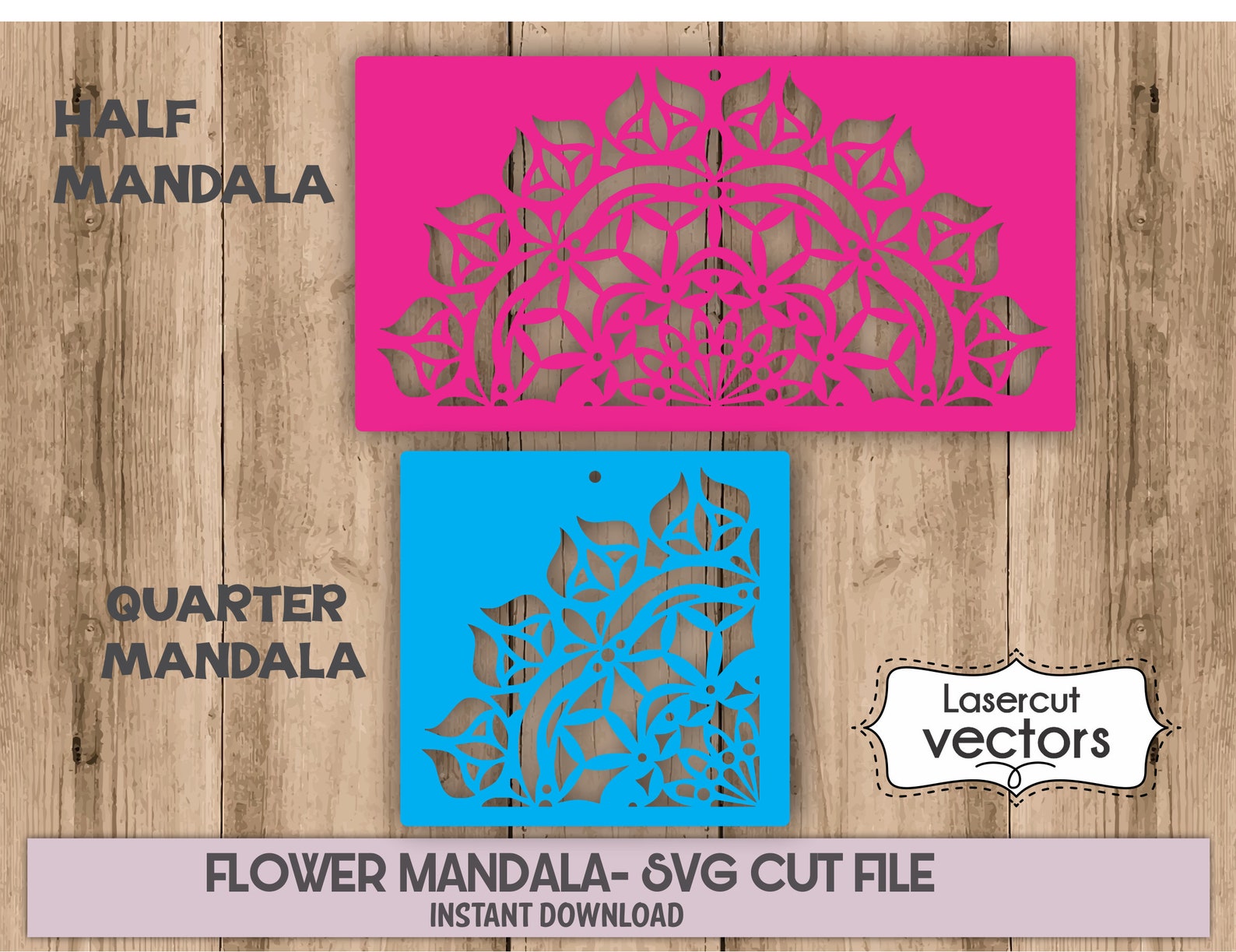 Blumen Schablone MANDALA Svg Plotterdatei + Clipart- DIGITAL Indische Blume Die Cut Arabesque ...
