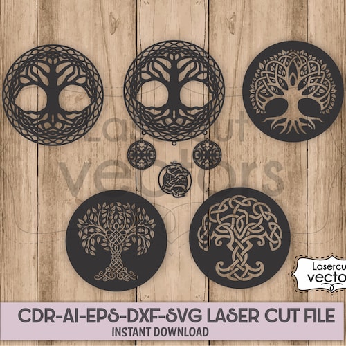 50 CELTIC TREE SVG Celtic Tree of Life Graphic Bundle - Etsy