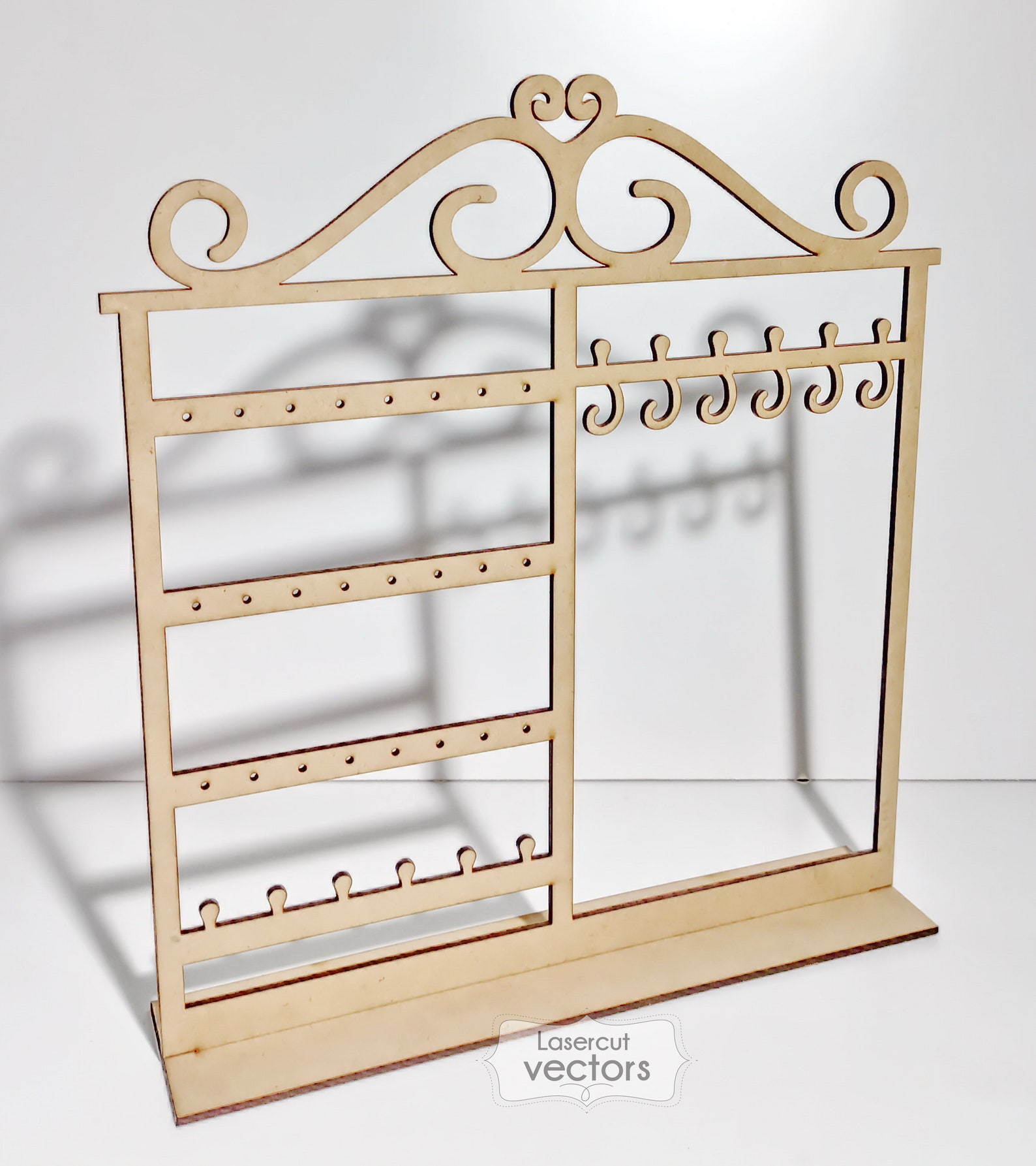 Earring Display SVG File Stud Holder Dxf Jewelry Organizer - Etsy