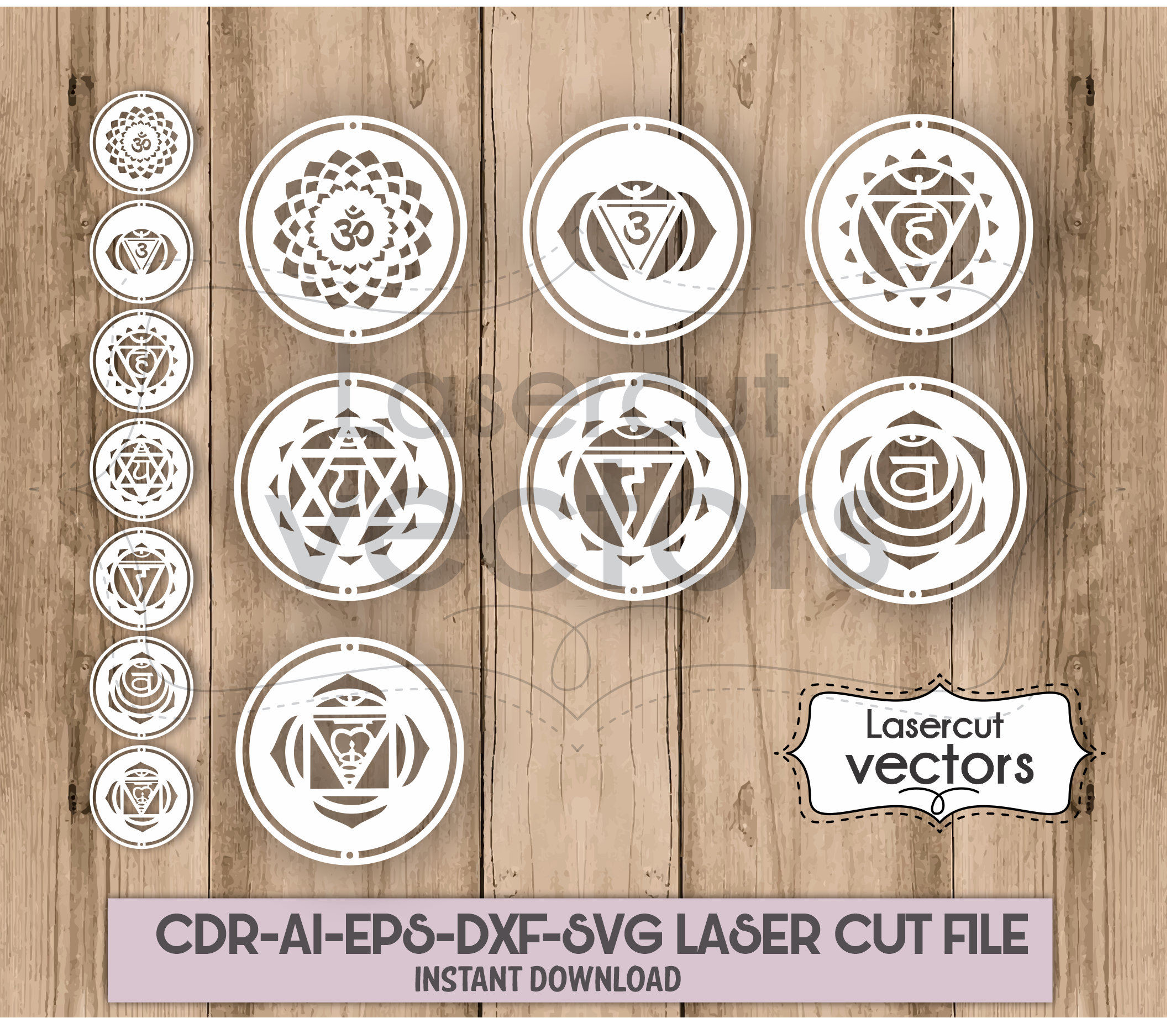 Chakra Svg.chakra DXF. Chakra Laser Cut Template Clipart - Etsy