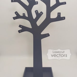 Tree Earring Display SVG File, Stud Holder PDF, Jewelry Organizer EPS ...