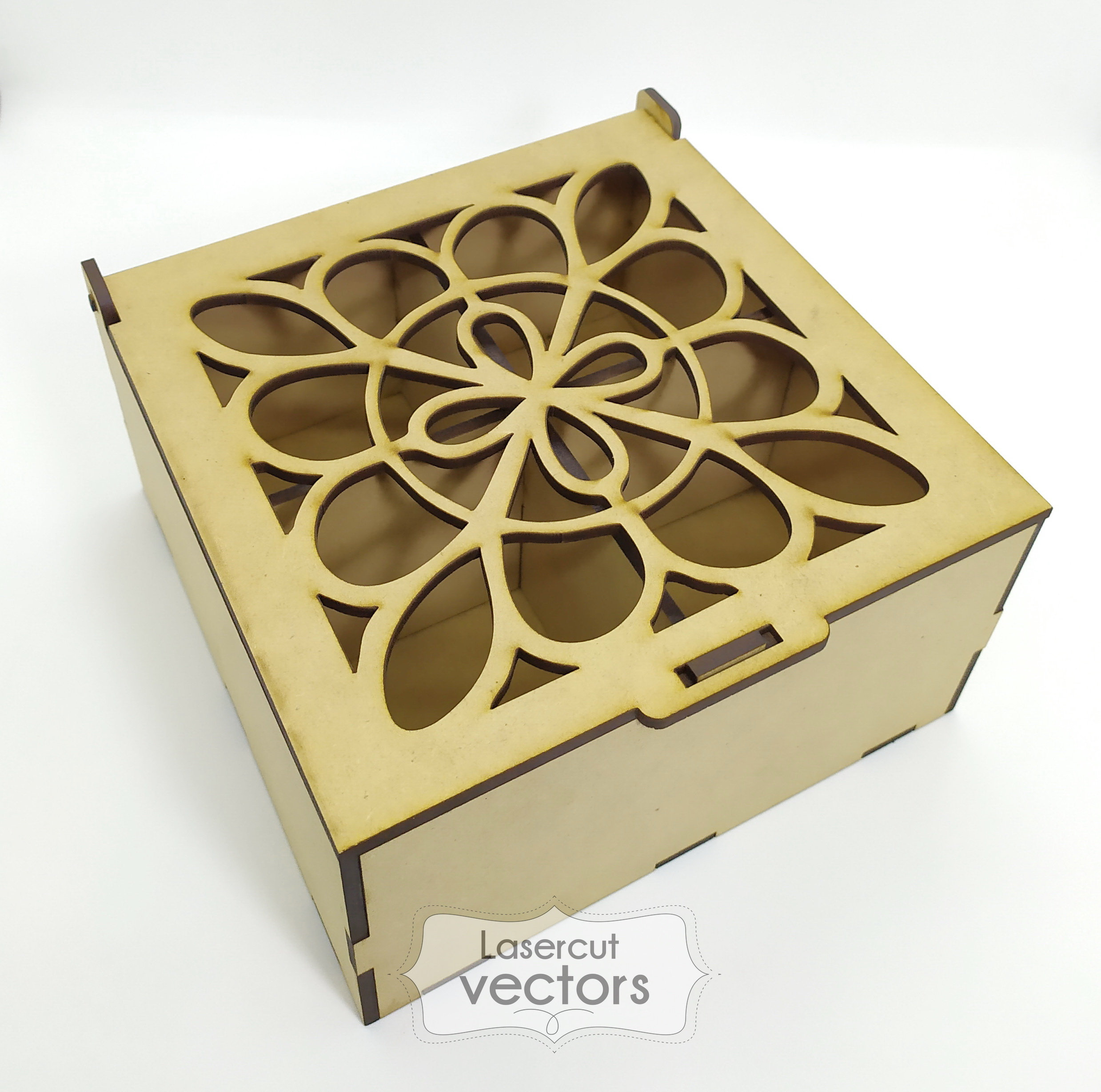Tea Box Pattern Vector for Laser Cutting Cnctea Box Svglaser - Etsy Finland